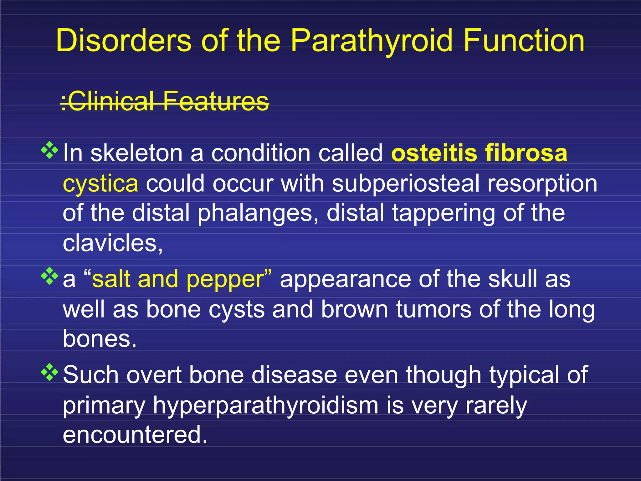 Parathyroid disorders.pptx | Thyroid Disorders | Endocrine and ...