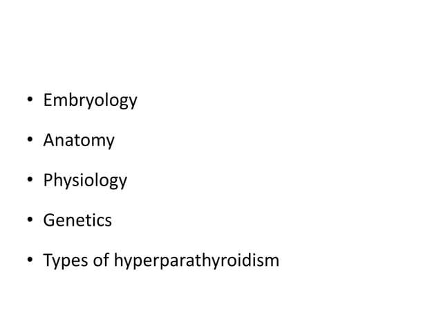Parathyroid Dysfunction Ppt 7163