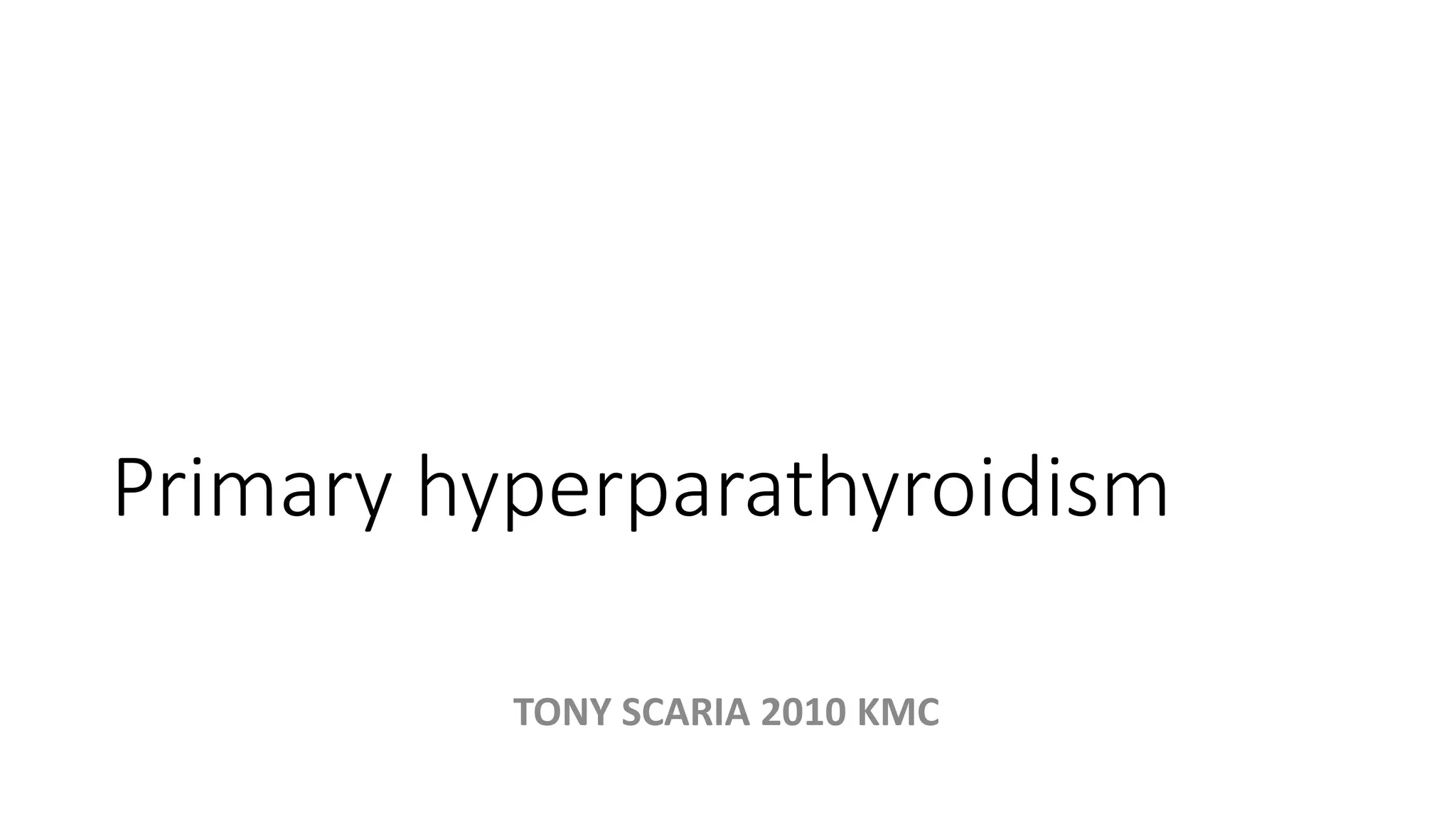 Parathyroid gland REVISION NOTES | PDF