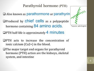 Physiology of Parathyroid glands | PPTX