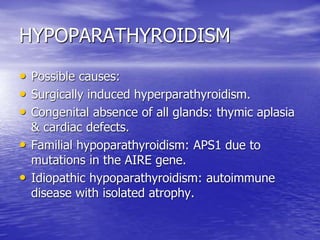 PARATHYROID GLANDS and diseases ppt .ppt