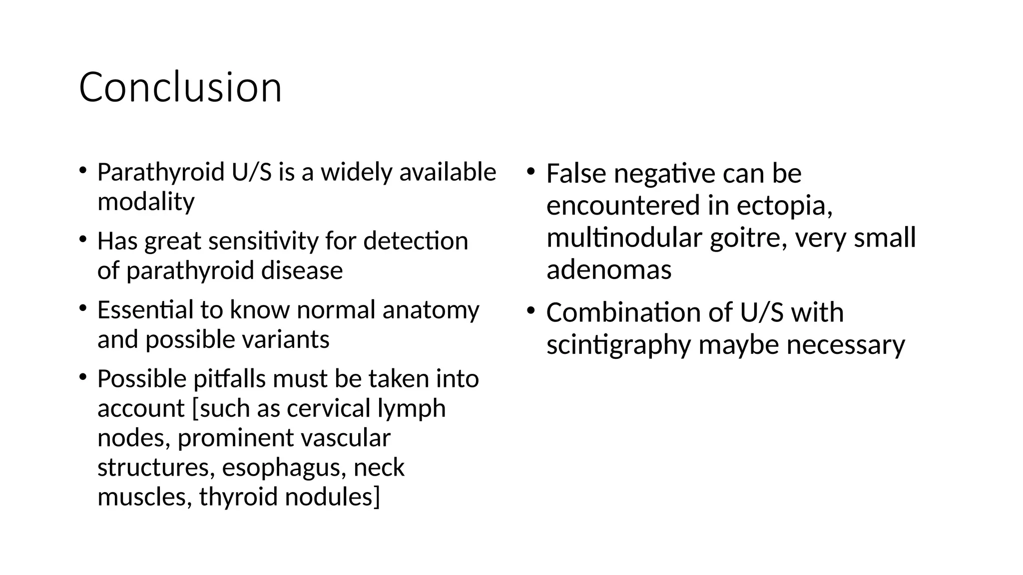 Parathyroid gland Ultrasound scan presentation | PPTX