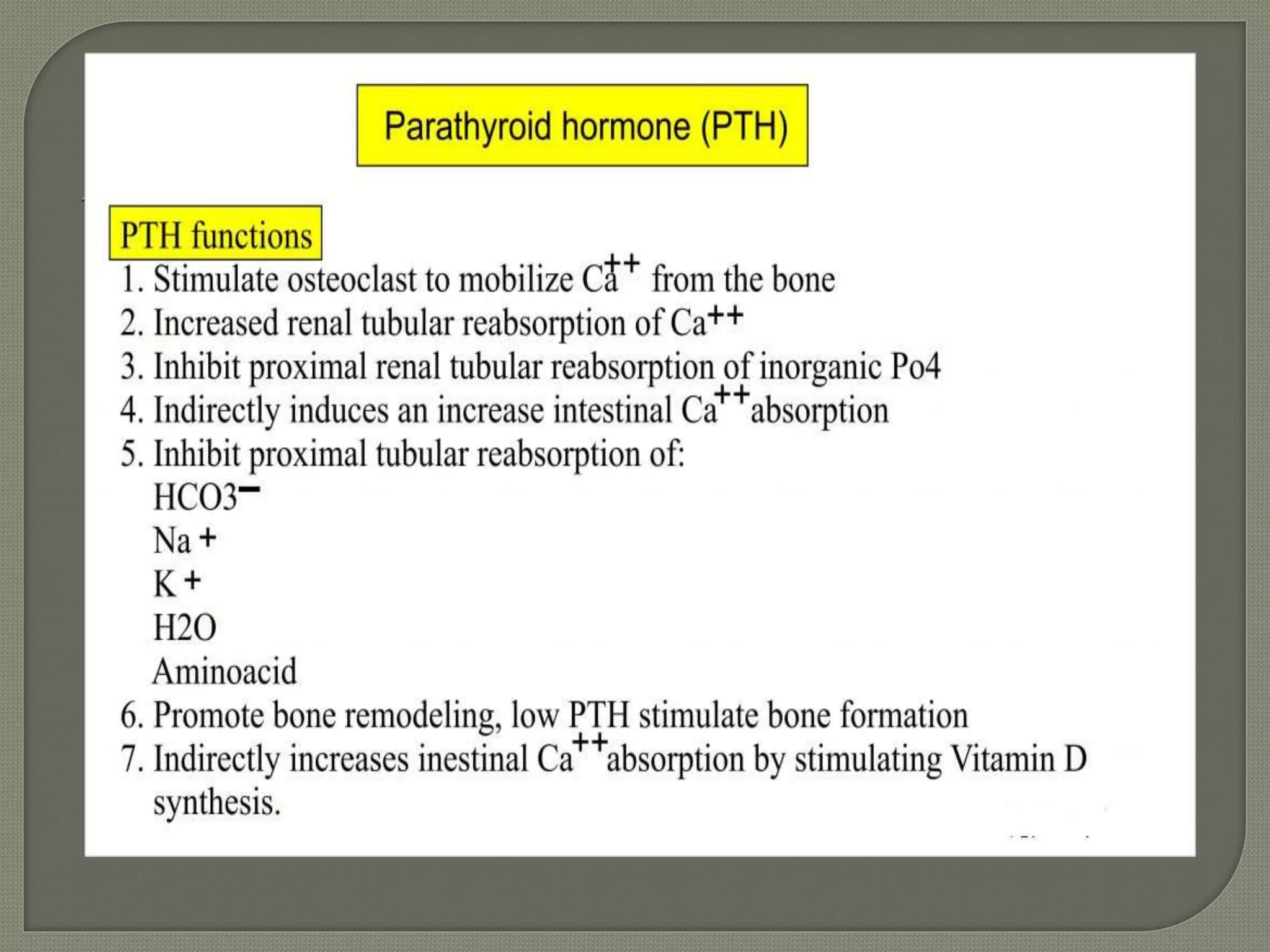 Parathyroid hormone | PPT