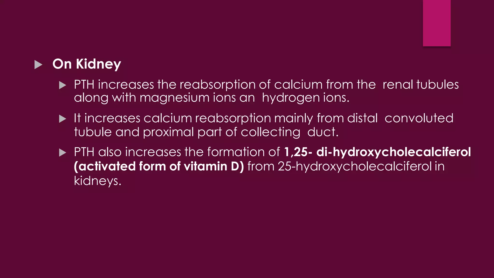 Parathyroid hormone and calcium homeostasis | PDF