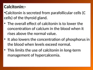 Parathyroid hormone & Vit D Calcium & phosphate homeostasis.pptx