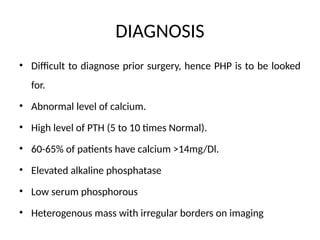 PARATHYROID BENIGN AND MALIGNANT LESIONS | PPT