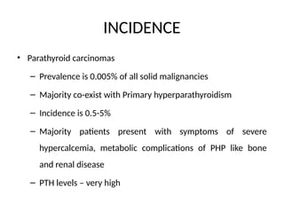 PARATHYROID BENIGN AND MALIGNANT LESIONS | PPTX