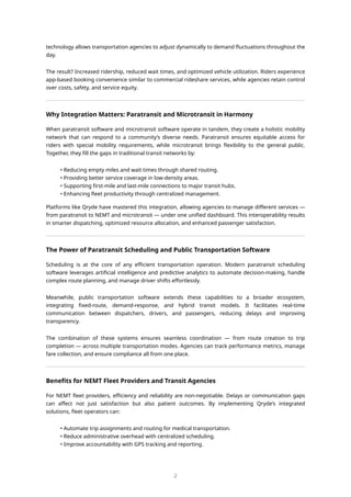 The Paratransit & Microtransit software- | PDF