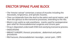 paravertebral block.pptx anesthetic consideration | PPTX