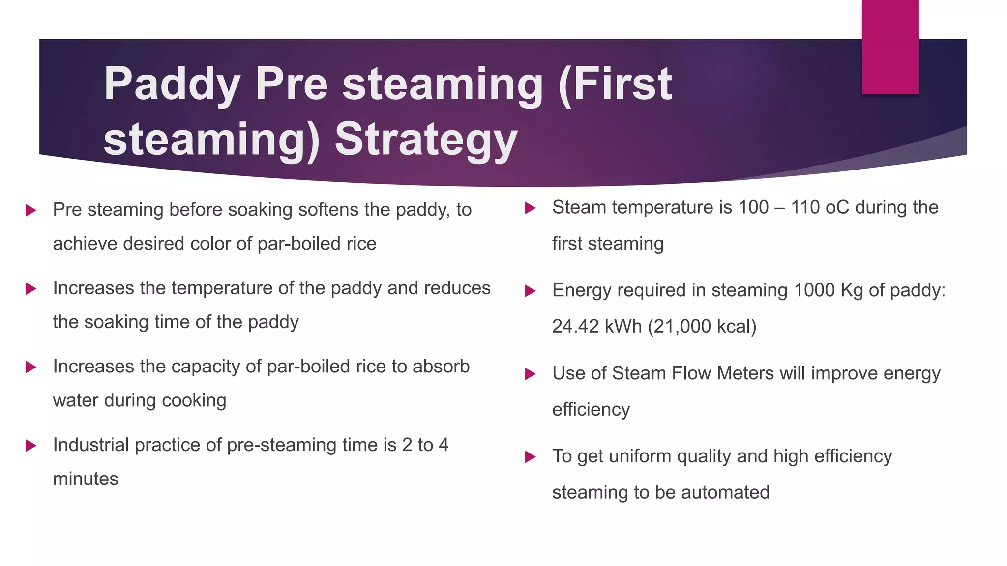 Parboiling of Rice | PPTX