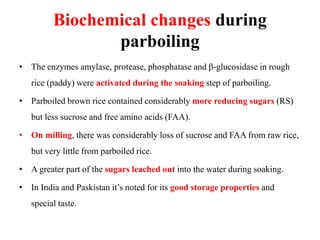 Parboiling , brewing and their biochemical changes | PPTX
