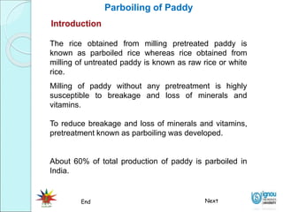 Parboiling_Paddy.ppt | Cooking | Food & Drink