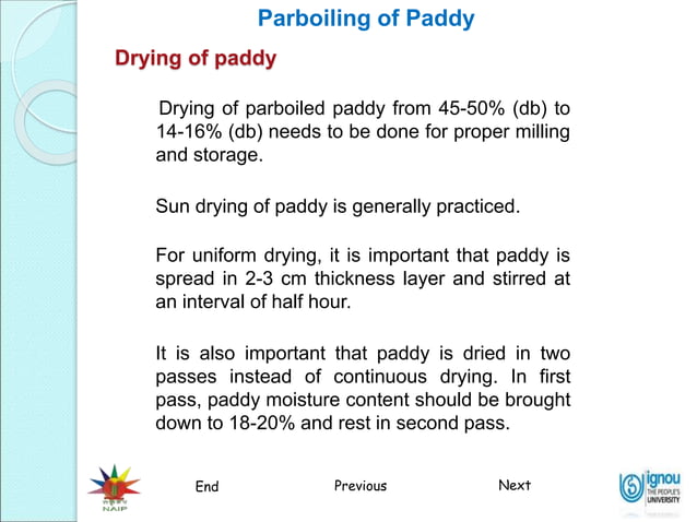 Parboiling_Paddy.ppt | Cooking | Food & Drink