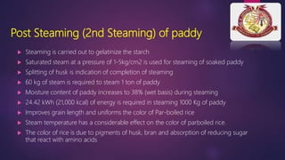 Parboiling presentation by eshfaq bhatt | PPTX