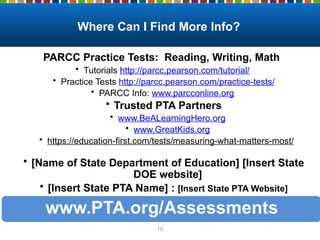 parcc-assessment parent information presentation | PPTX