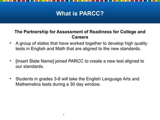 parcc-assessment parent information presentation | PPTX