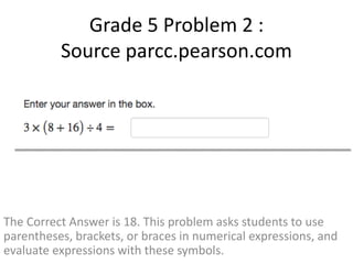 Parcc 5 | PPTX | Homework and Study | Education