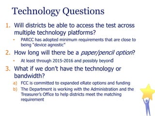 PARCC Assessment Field Test Update November 4 | PPT