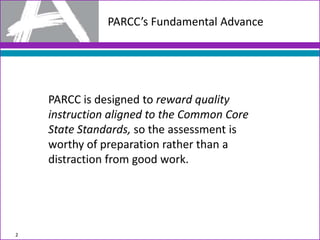 Parcc ela sample items overview ppt 081413 - fina lv3 | PPTX ...
