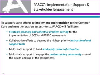Parcc overview January 2012 | PPT | Standardized Testing | Educational ...