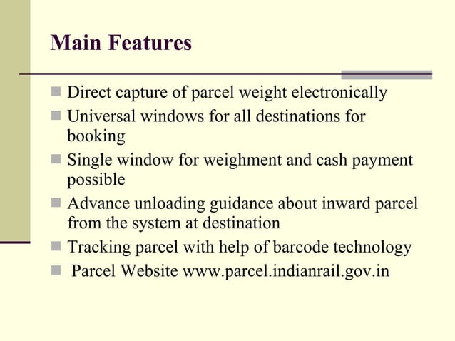 Parcel management system 1 | PPT