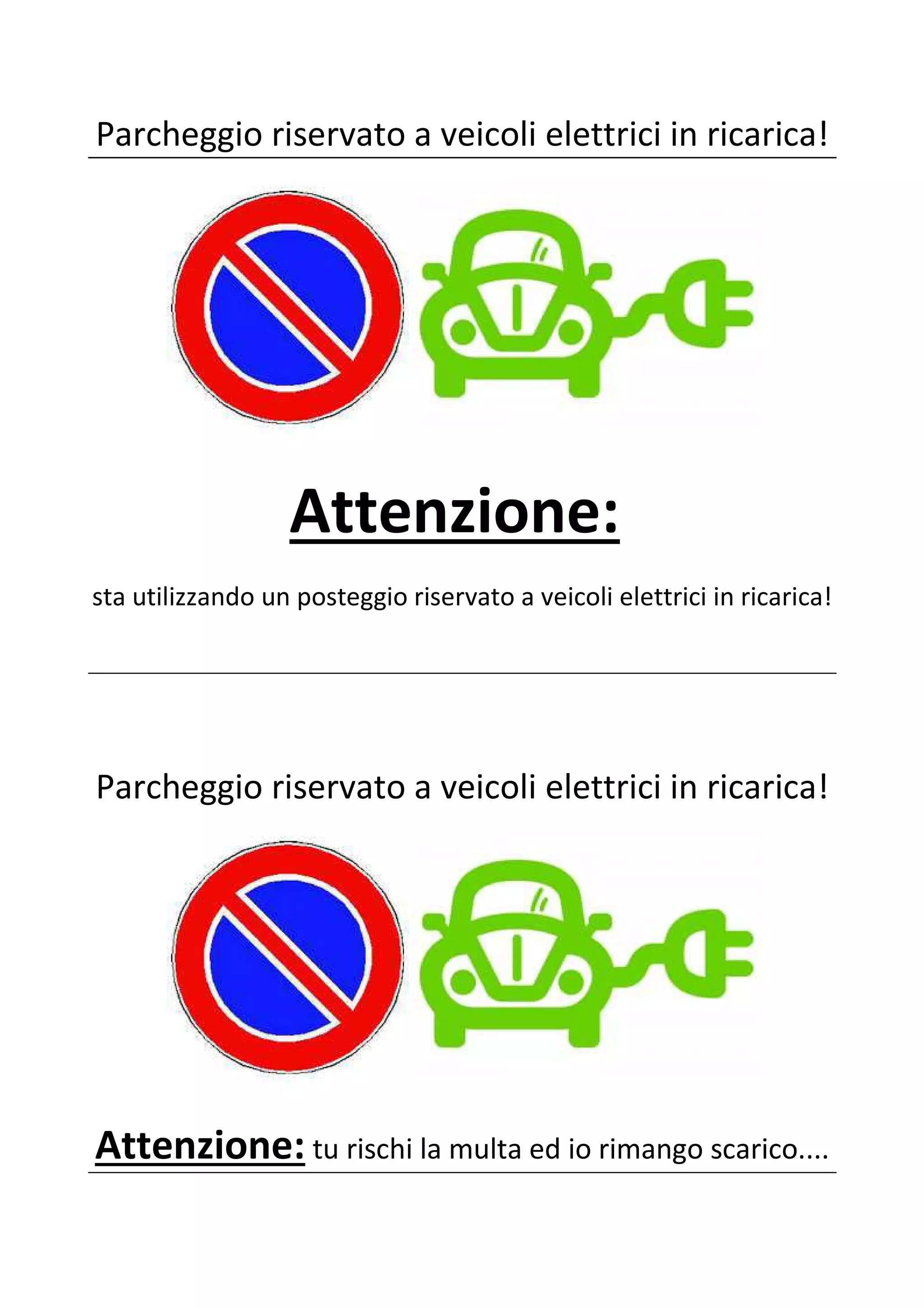 Parcheggio riservato a veicoli elettrici in ricarica3 | PDF
