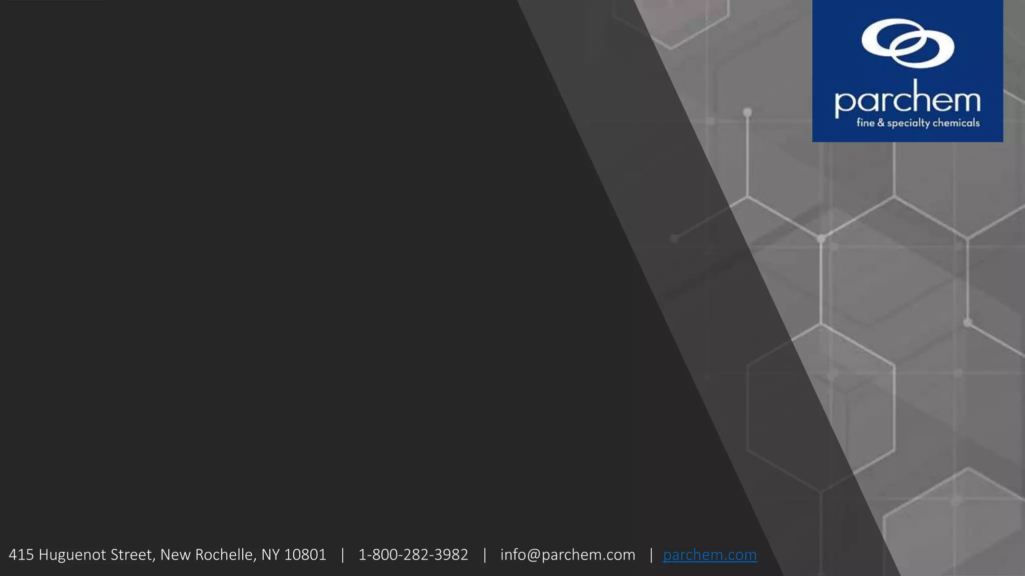 Parchem Company Presentation | PPT