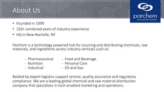 Parchem Company Presentation | PPT
