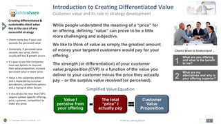 Customer Value Propositions and Differentiated Value | PPT