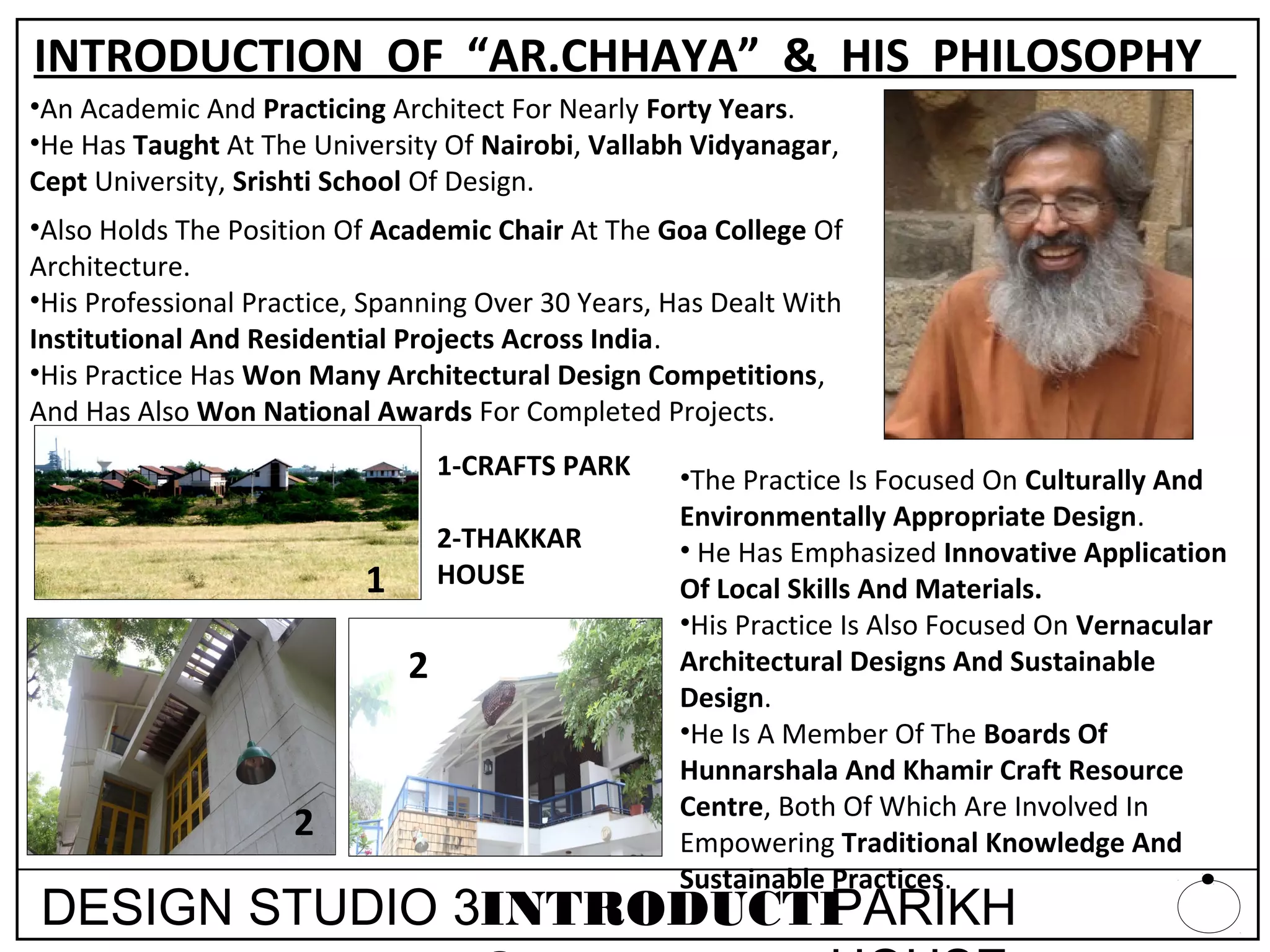 Parekh house by nilkanth chaya | PPT