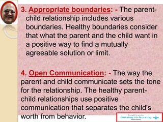 Parent child relationship | PPTX