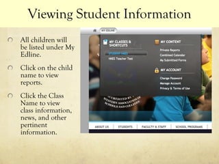 Parent Edline Activation | PPT