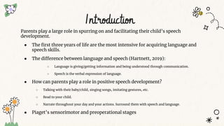 Parent-Infant Speech Interactions | PPT