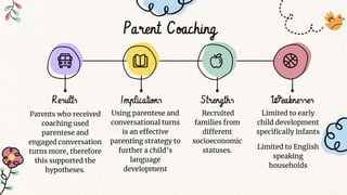 Parent-Infant Speech Interactions | PPT