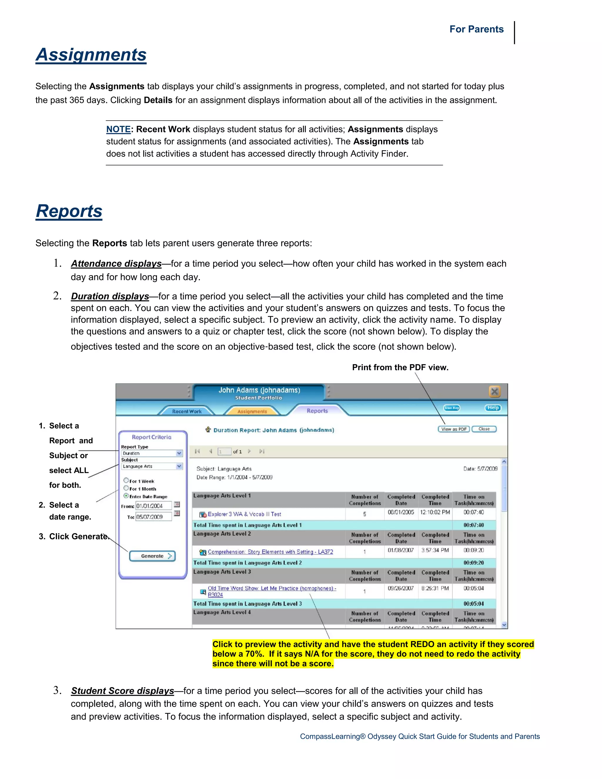 Parent login-and-backpack-cheat-sheet | PDF