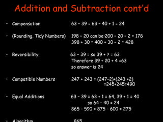 Addition and Subtraction PowerPoint | PPT