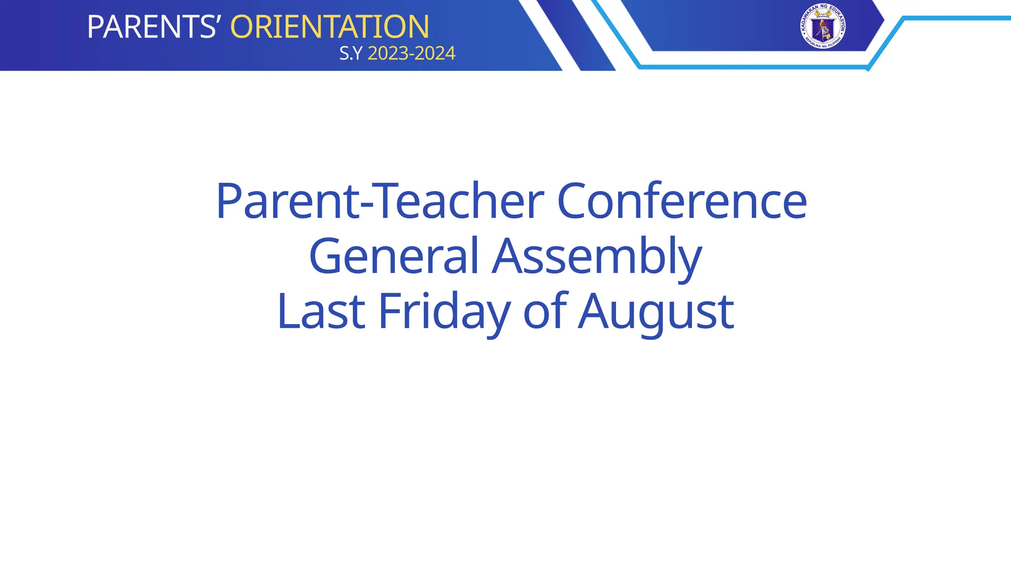 general parents teacher association assembly meeting | PPTX