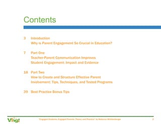Engaged Parents, Engaged Students: Theory and Practice | PDF