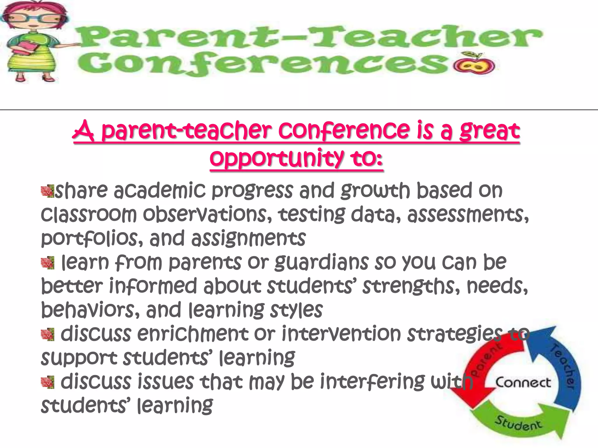 Parent teacher conference | PPTX