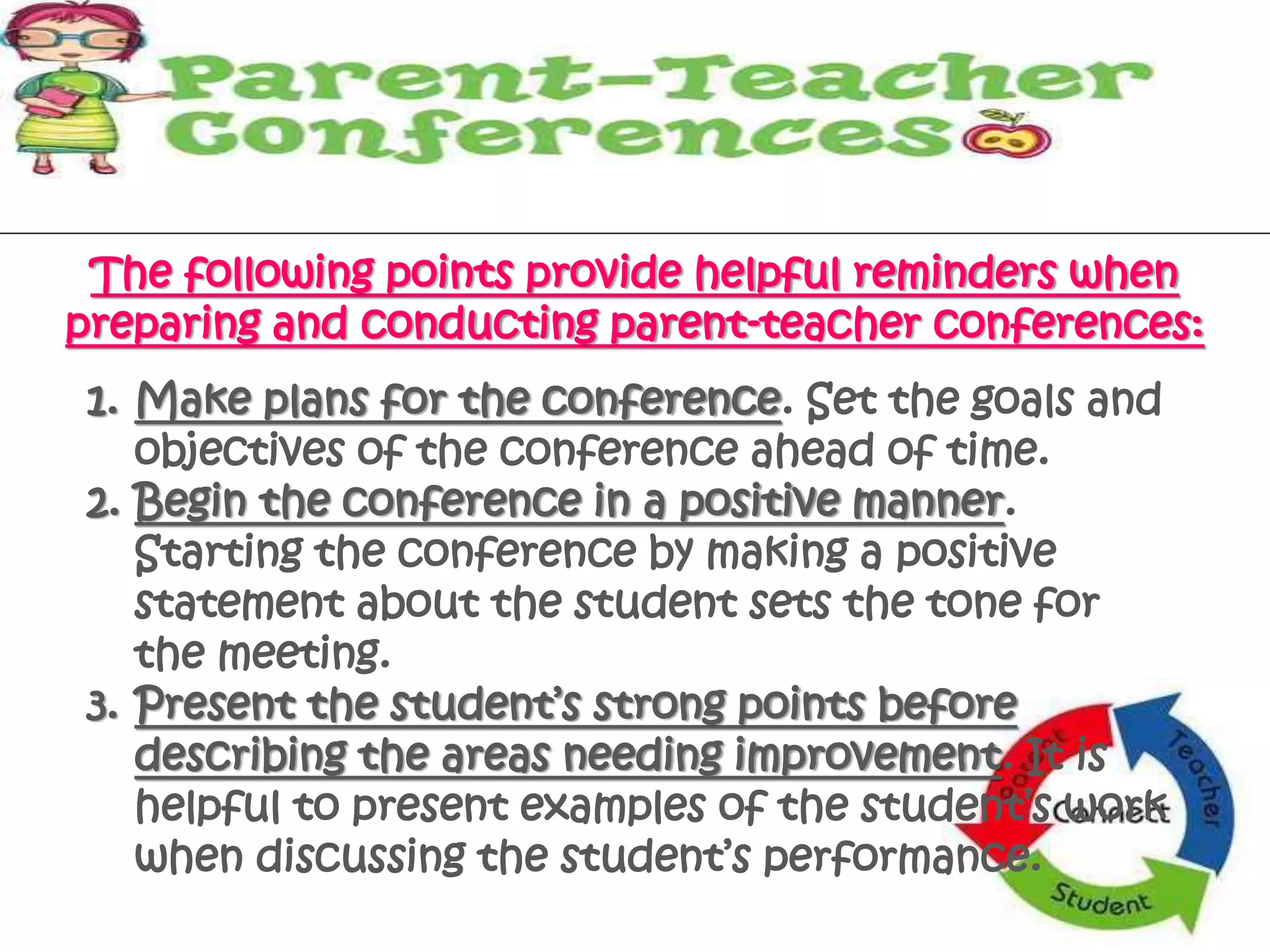 Parent teacher conference | PPTX