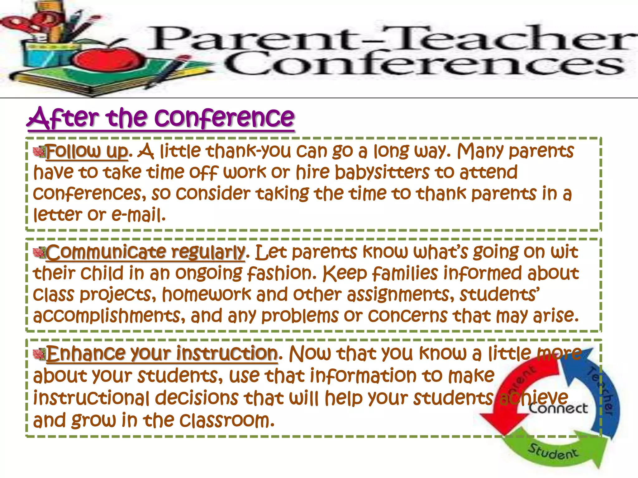 Parent teacher conference | PPTX