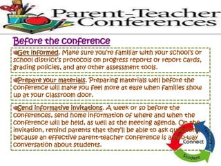Parent teacher conference | PPTX