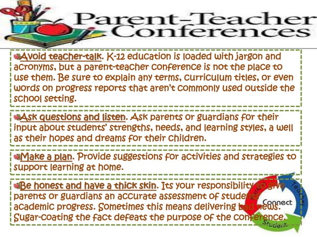 Parent teacher conference | PPTX