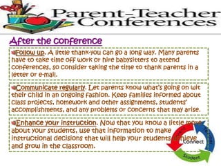 Parent teacher conference | PPTX