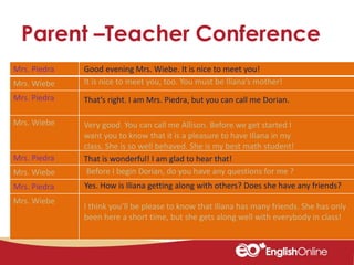 Parent teacher interviews | PPTX | Homework and Study | Education