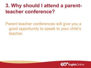 Parent teacher interviews | PPT