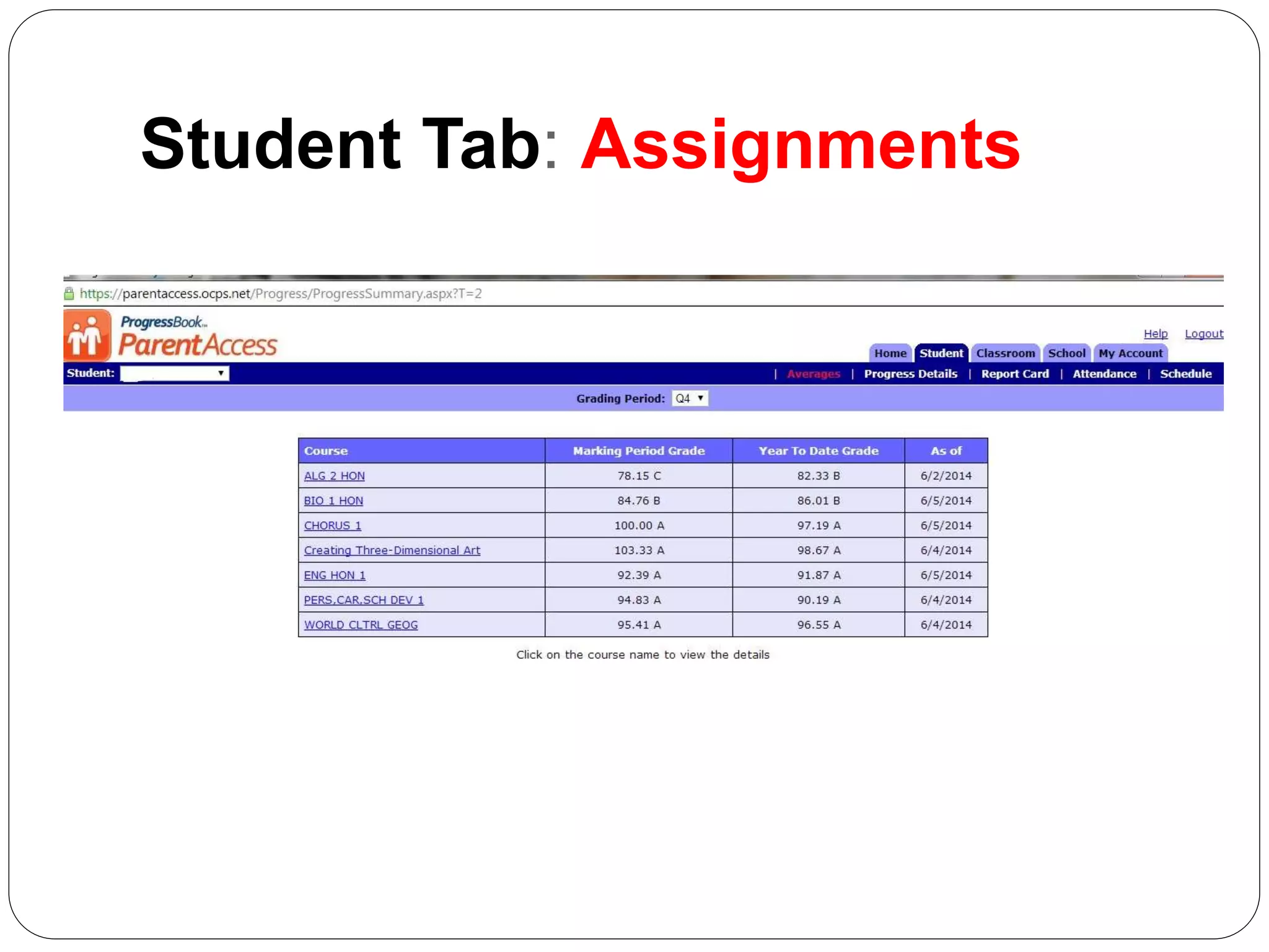 Parent access tutorial progressbook | PPTX | Education