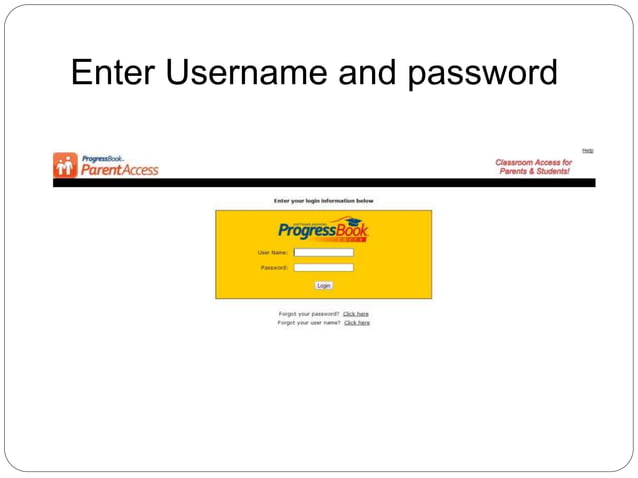 Parent access tutorial progressbook | PPTX
