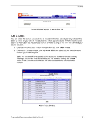 Progressbook Parent Access Guide | PDF | Homework and Study | Education
