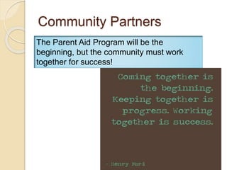 Presentation of the Parent Aid Program | PPTX